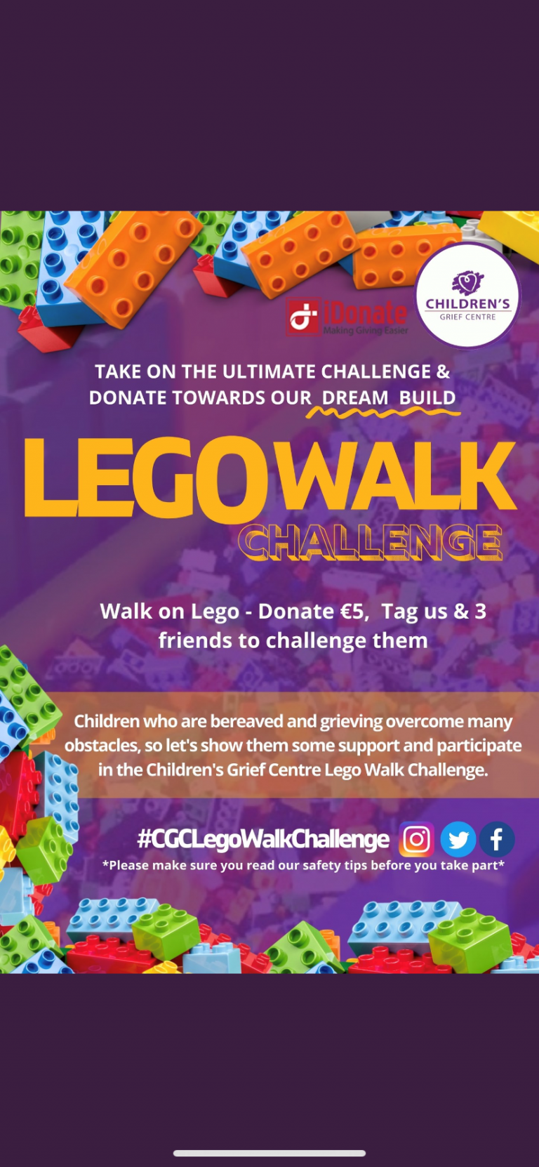 June - July 2021 Lego Walk - Children's Grief Centre